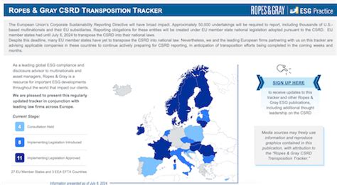 Eu Csrd Transposition Tracker By Ropes And Gray