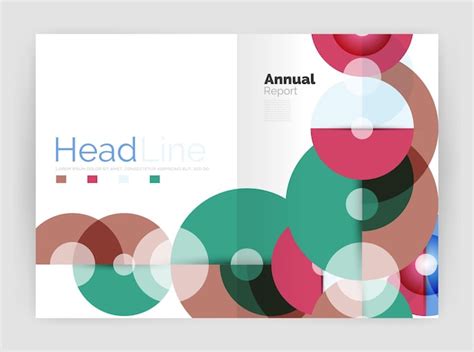 Premium Vector Circle Abstract Background Business Annual Report