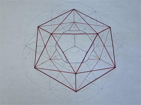Golden Circle Dodecahedron Construction R Sacredgeometry