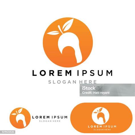 망고 과일 로고 벡터 일러스트 레이 션 디자인 서식 파일입니다 플랫 스타일의 망고 망고 아이콘입니다 망고와 건강한 과일 디자인은