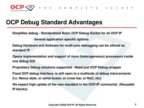 ppt ocp debug socket for multi core debugging powerpoint presentation