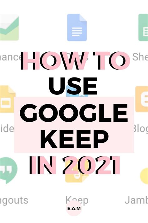 BEGINNERS GUIDE TO GOOGLE KEEP HOW TO USE WITH GOOGLE CALENDAR Google Keep Google Calendar