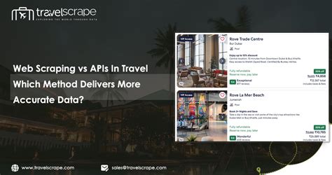Web Scraping Vs Apis In Travel A Smart Comparison Guide