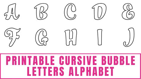 Printable Bubble Letters Fonts Free Downloads