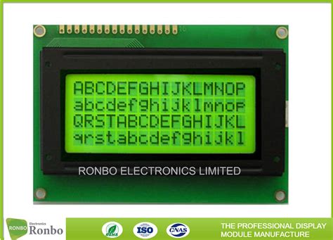 Yellow Green Led Backlight 16x4 Character Lcd Module Stn Positive Mono Lcd Screen China Lcd