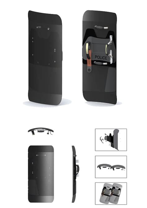 경찰 방패 디자인 제품·기구 설계 포트폴리오 크몽