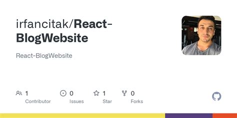 Github Irfancitak React Blogwebsite React Blogwebsite