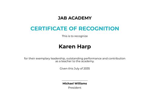 Free Printable Teacher Certificate Templates To Customize Online