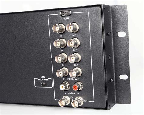 Dual 7 3RU Rackmountable LCD Monitor With Tally HDMI 3G SDI Component And Composite Inputs