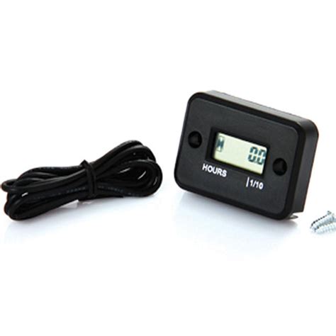Black Inductive Hour Meter For Marine Atv Motorcyc Vicedeal