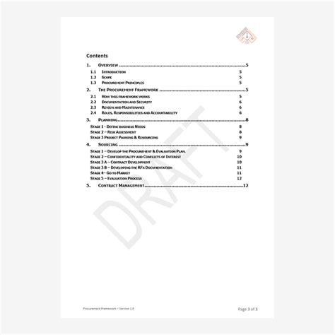 Procurement Framework Local Government Procurement