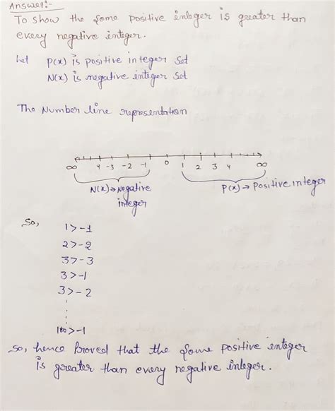Solved Some Positive Integer Is Greater Than Every Negative Integer