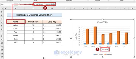 How To Insert A 3d Clustered Column Chart In Excel 5 Methods