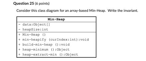 Solved Consider This Class Diagram For An Array Based