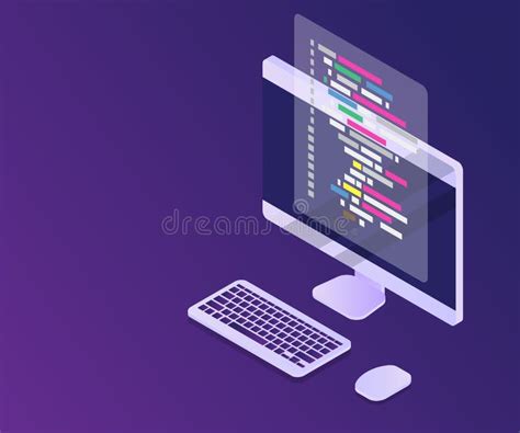 Programming Coding Concept Flat Background Vector Stock Illustrations 10143 Programming