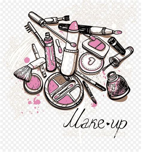 手绘女性化妆品PNG图片素材下载 图片编号qkldrxpy 免抠素材网