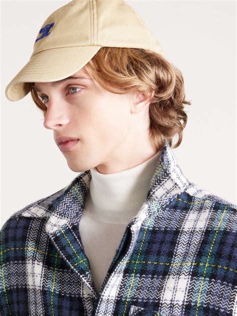 Celine Vivienne Logo Embroidered Cotton Twill Baseball Cap For Men Mr