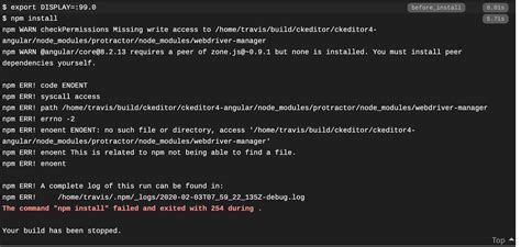 travis build produces error · issue 86 · ckeditor ckeditor4 angular · github