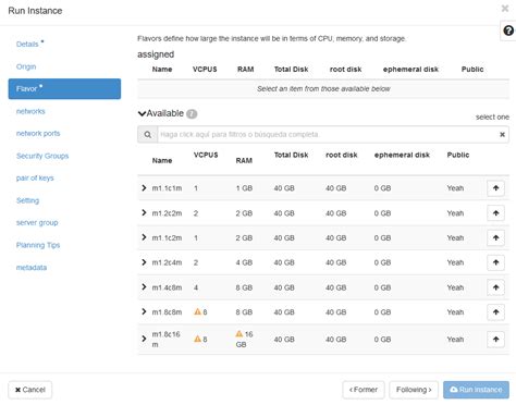 Deploying A Virtual Machine — Cesga Technical Documentation 110 Documentation