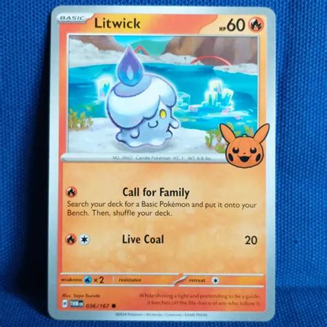 Litwick Basic No0607 036167 Pokémon Tcg 2024 Tt Mercadolibre