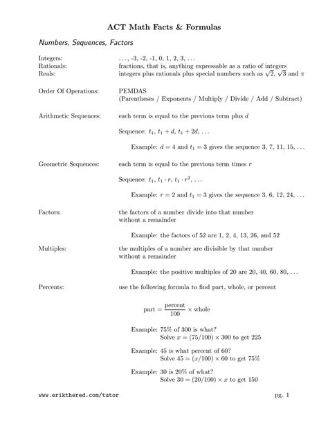 Solution Applied Mathematics Formula Sheet Studypool