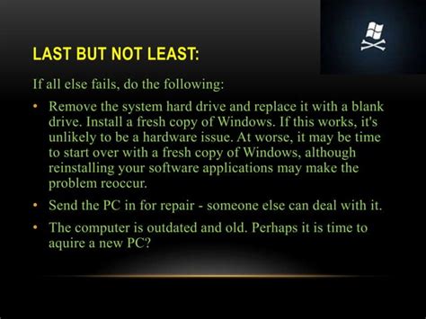 BSOD Presentation PPTX Operating Systems Computer Software And Applications