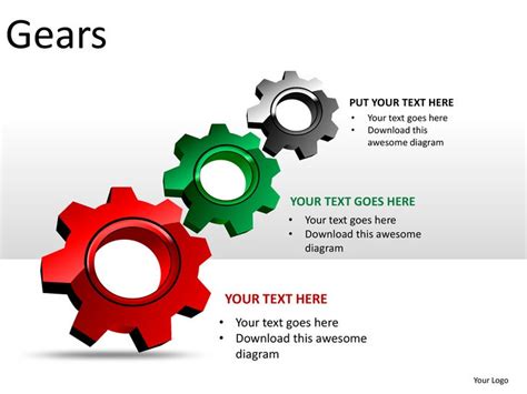 Powerpoint Gears Template