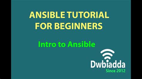 Intro To Ansible Ansible Tutorial Youtube