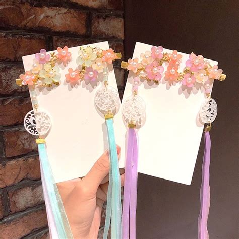 Pcs Set Tassel Buyao Antiquity Chinese Hairpins Hair Clip F