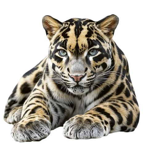 Clouded Leopard Majestic Wild Cat Isolated On White Stock Illustration Illustration Of Clouded Leopard Majestic Wild Cat Isolated On White Stock Illustration Illustration Of