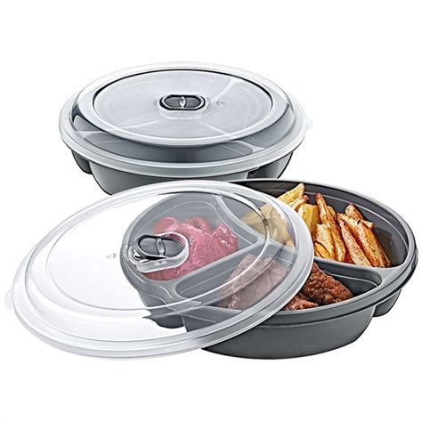 Кутия за храна с 3 отделения подходяща за микровълнова Olele Bg