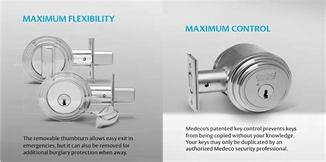 Medeco Maxum Residential Deadbolt 6 Pinned Double Cylinder