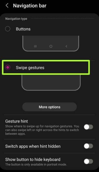 How To Use Full Screen Gestures Samsung S24 Ultra S24 S23