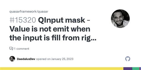Qinput Mask Value Is Not Emit When The Input Is Fill From Right