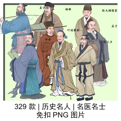 历史人物卡通头像 大山谷图库