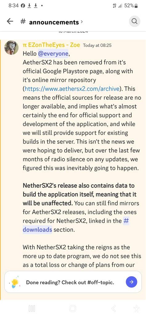 Aethersx2 Is Dead R Emulationonandroid