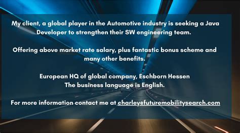 Future Mobility Search On Linkedin Careeropportunity Javadeveloper Futuremobility