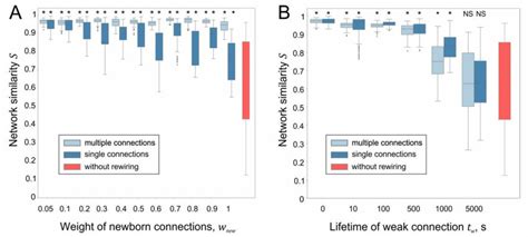 Influence Of Rewiring Parameters On The Stabilization Of The Neural