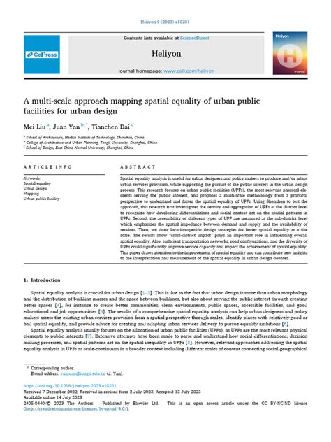 a multi scale approach mapping spatial equality of urban public fa