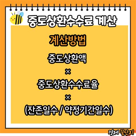 주택담보대출 중도상환 수수료 계산 방법 면제 조건 정리 네이버 블로그