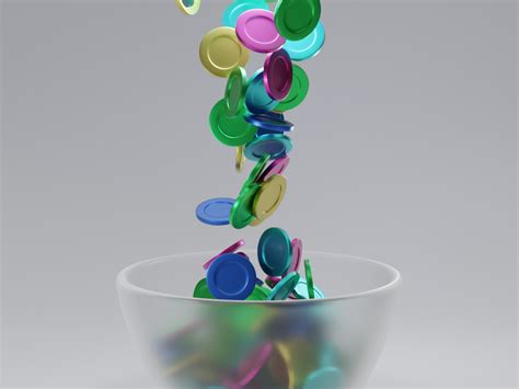 rigid body simulations 1 coins bowl by george finnbogason on dribbble