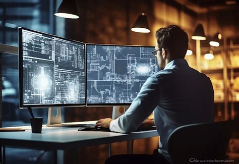 Premium Photo Photo Portrait Of Software Developer Doing Working