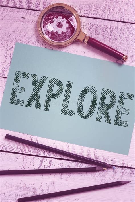 Sign Displaying Explore Business Idea To Seek For Something Or