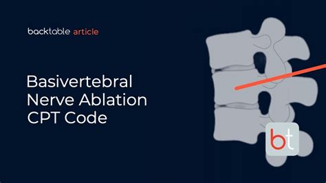 2025 Basivertebral Nerve Ablation Cpt Code Backtable