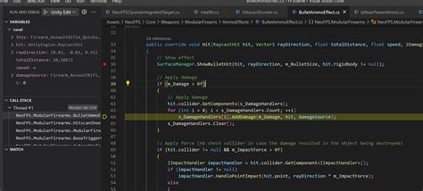Neofps Hitscanshooter Null Pointer Effect Hit Unity Engine Unity Discussions