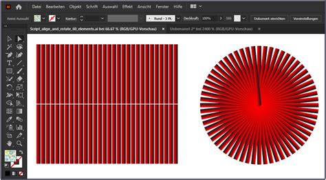 Solved How To Rotate 60 Different Colored Bars In A Round Adobe Product Community 11656535