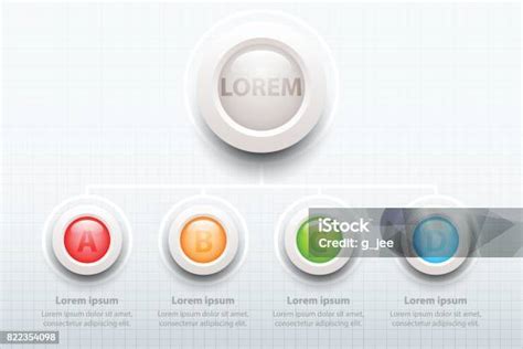 4 주제 다채로운에서 3 차원 원형 차트 웹사이트 프레 젠 테이 션 커버 포스터 벡터 디자인 Infographic 그림 개념에 대 한 정리 0명에 대한 스톡 벡터 아트 및