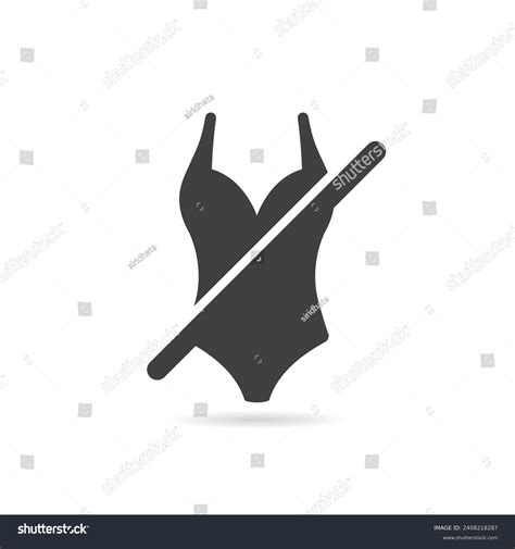 Vector Isolated No Swimsuit Icon Stock Vector Royalty Free Shutterstock