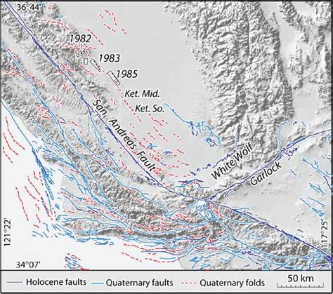Thrust Fault Map