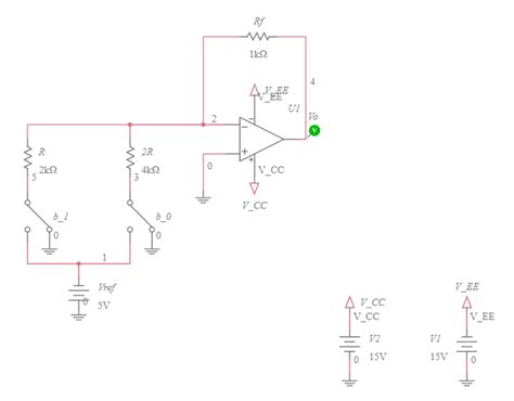 2 Bit Binary Weighted Dac Multisim Live